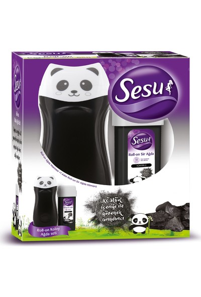 Sesu Roll-On Sir Ağda Seti Kömürlü