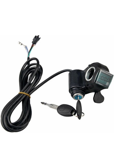 Sailing Elektrikli Bisiklet Gaz Kolu Anahtar ve Dijital Voltaj Göstergesi