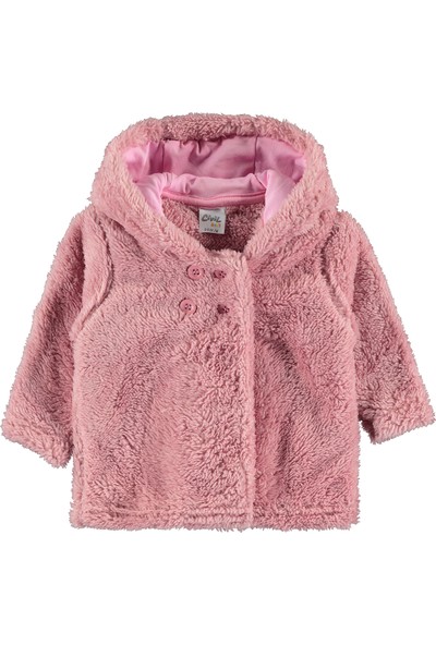 Civil Baby Kız Bebek Kapüşonlu Hırka 6-18 Ay Pembe