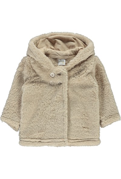 Civil Baby Kız Bebek Kapüşonlu Hırka 6-18 Ay Bej