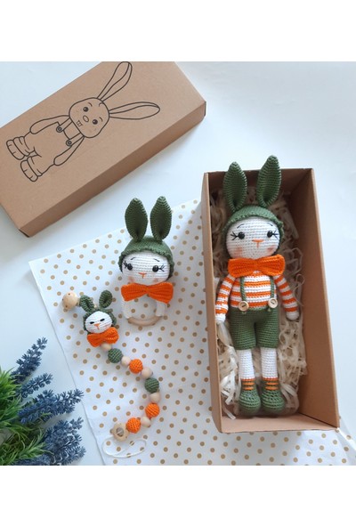 Tekin Hobi Evi Amigurumi Tavşan Set
