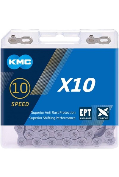 Kmc X10 Zincir ( Ept ve X-Brıdge Teknolojisi ) 10V 114 Link Kmc X10 Zincir ( Ept ve X-Brıdge Teknolojisi ) 10V 114 Link