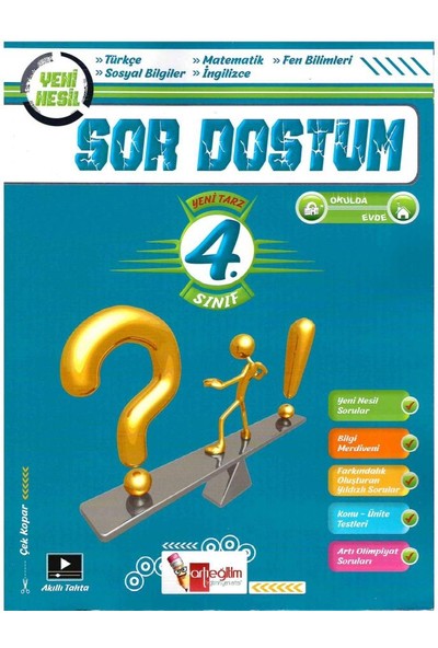 Artı Eğitim Yayınları Sor Dostum Yeni Tarz 4. Sınıf Soru Bankası Artı Eğitim Yayınları Sor Dostum Yeni Tarz 4. Sınıf Soru Bankası
