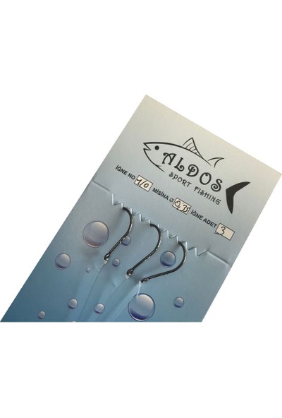 Aldos Mırmır, Mercan, Ispari Üçlü Dip İğne Takımı 1 No (3 Ad)