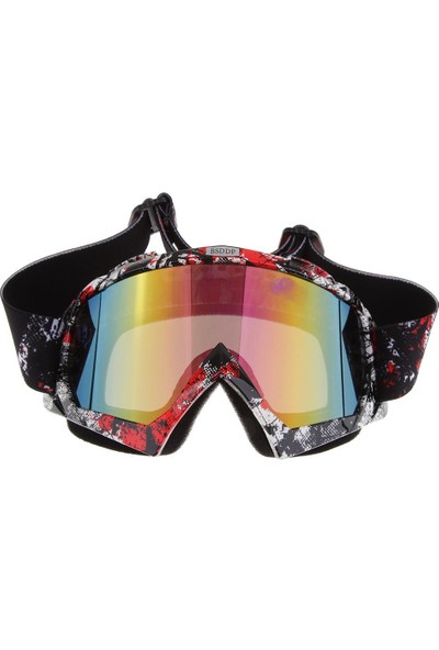 Blesiya Rüzgar Geçirmez Toz Geçirmez Çizilmeye Dayanıklı Motocross Bisiklet Gözlük Koruyucu A018 Renkli Ayna (Yurt Dışından)