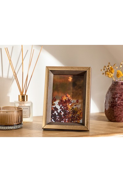 English Home Glamour Çerçeve 10X15 cm Kahve – Gold