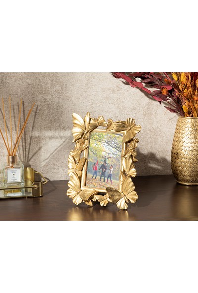 English Home Butterfly Çerçeve 25X19,5X4 cm Gold English Home Butterfly Çerçeve 25X19,5X4 cm Gold