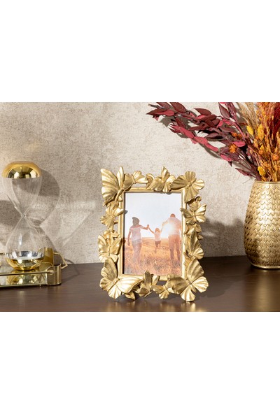 English Home Butterfly Çerçeve 27,5X22X4 cm Gold English Home Butterfly Çerçeve 27,5X22X4 cm Gold