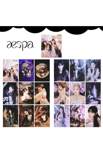 Kpop Dünyası Aespa '' Dreams Come True '' Fotokart Seti