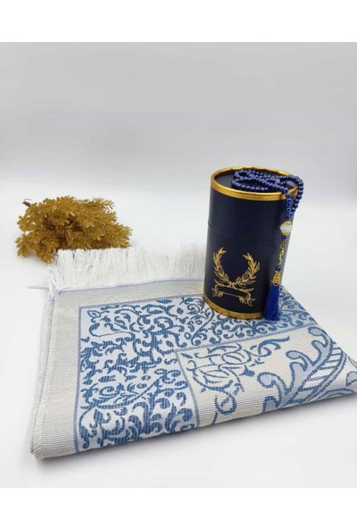 Nehir Hediyelik Silindir Kutulu Seccade Tesbih Seti Nehir Hediyelik Silindir Kutulu Seccade Tesbih Seti