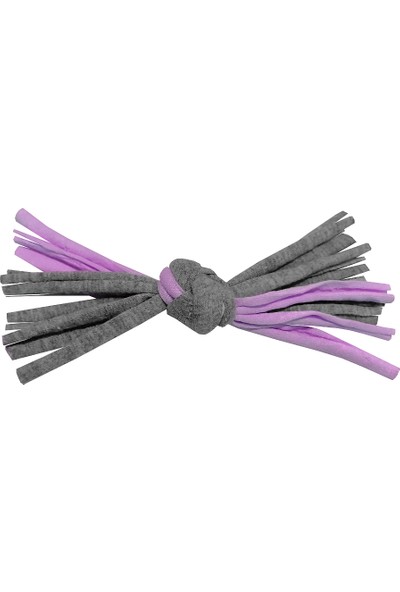 Markapet Kedi Oyuncağı Düğümlü Ip 2 cm - 16 cm Mor-Gri