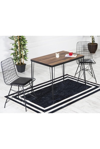 Trendy Assel Rixos 2 Kişilik Yemek Masası Takımı - Mutfak Masası Takımı (60 x 90 Cm) Trendy Assel Rixos 2 Kişilik Yemek Masası Takımı - Mutfak Masası Takımı (60 x 90 Cm)