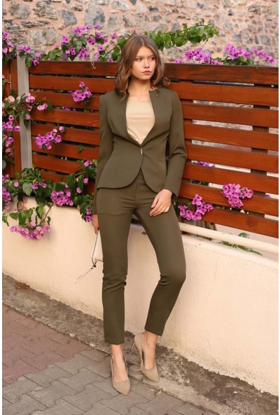 Mangosteen Blazer Kadın Ceket Tek Çıtçıt