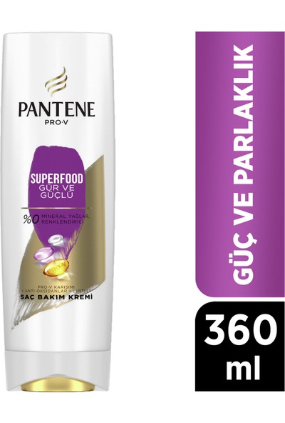 Pantene Saç Bakım Kremi Superfood 360 Ml