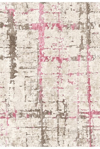 Sermod Eskitme Büyük Ekoseli Modern Kaymaz Süngerli Halı Örtüsü