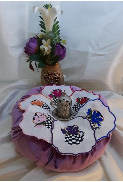 Şhn Design Keten Kokteyl Peçete 6'lı