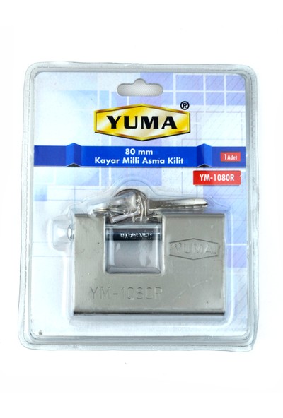 Yuma Asma Kilit Kayar Milli 80 mm - Özel Gümüş Renk Seri Yuma Asma Kilit Kayar Milli 80 mm - Özel Gümüş Renk Seri