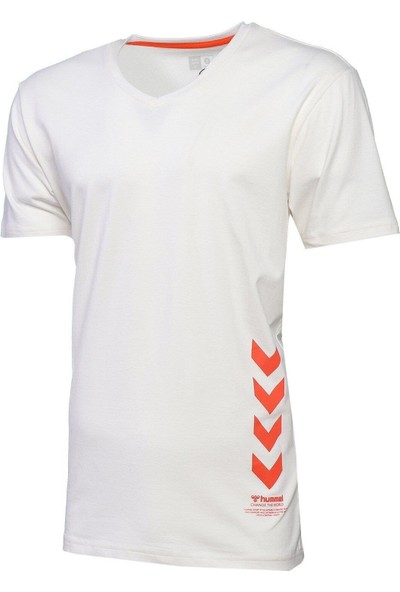 Hummel 911321 Erkek Ekru V Yaka Tshirt Hummel 911321 Erkek Ekru V Yaka Tshirt