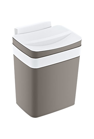 Üzüm Yaprağı Terra Soft Askılı Çöp Kutusu Gri