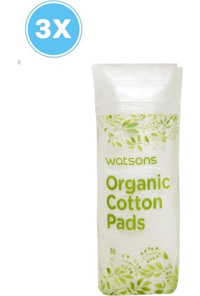 Watsons Organik Yuvarlak Makyaj Pamuğu 50AD Tr 3'lü