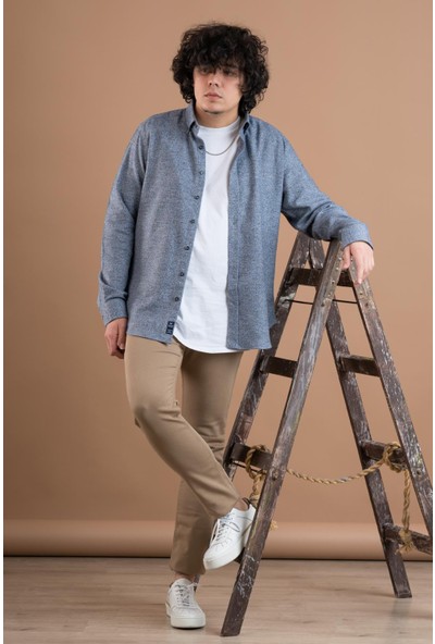 Dorss Slimfit Dokulu Kışlık Erkek Gömlek