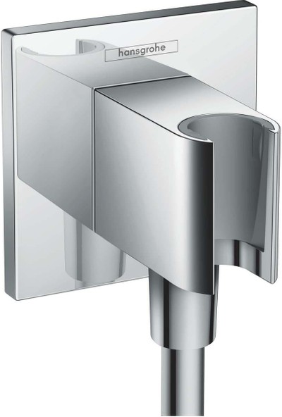 Hansgrohe Fixfit Duş Askılı Çıkış Dirseği Squar Krom 26486000 Hansgrohe Fixfit Duş Askılı Çıkış Dirseği Squar Krom 26486000
