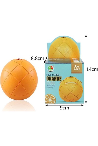 Ginson Yaratıcı Meyve Şekilli Rubik Küp - Turuncu (Yurt Dışından)