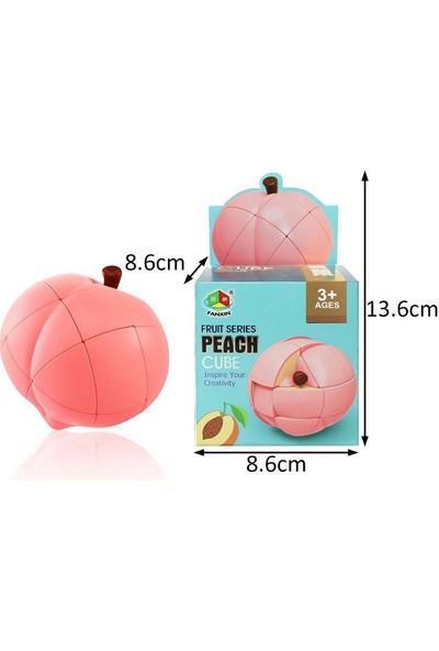Ginson Yaratıcı Meyve Şekilli Rubik Küp - Pembe (Yurt Dışından)