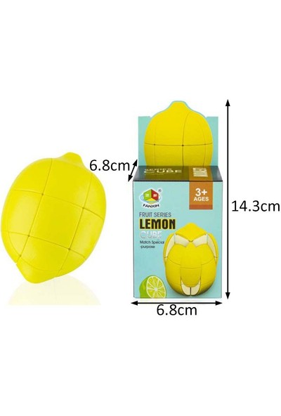 Ginson Yaratıcı Meyve Şekilli Rubik Küp - Sarı (Yurt Dışından)