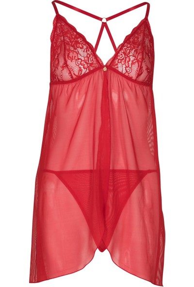 Yeni Inci 2024 Özel Dudak Kutulu Kırmızı Dantel Gecelik Takım Yeni Inci 2024 Özel Dudak Kutulu Kırmızı Dantel Gecelik Takım