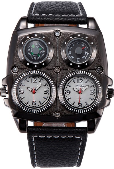 Oulm Büyük Kadran Moda Günlük Kuvars Izle Büyük Kadran Çift Zaman Dilimi Pusula Termometresi (Yurt Dışından) Oulm Büyük Kadran Moda Günlük Kuvars Izle Büyük Kadran Çift Zaman Dilimi Pusula Termometresi (Yurt Dışından)