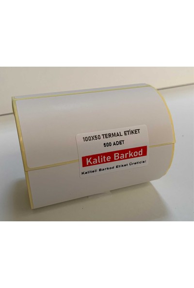 Kalite Barkod Termal Etiket - Rulo Barkod Etiketi 100X50