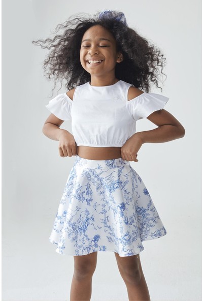 B&G Store Kız Çocuk Desenli Etek