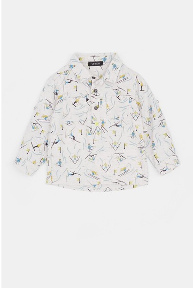 B&G Store Erkek Bebek Desenli Gömlek 20FW1BG1609