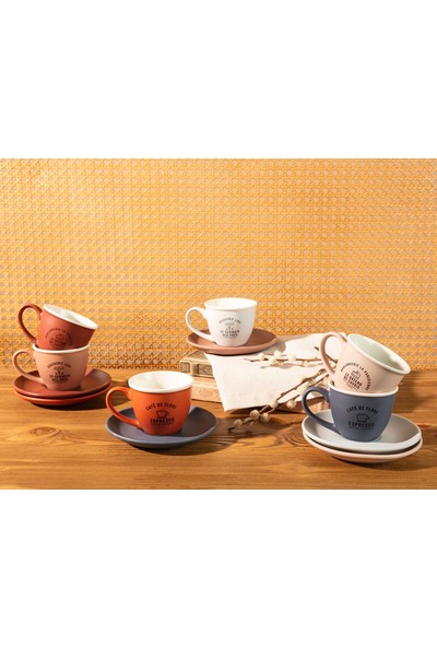 Madame Coco Grand 12 Parça Kahve Fincan Seti 90 ml Madame Coco Grand 12 Parça Kahve Fincan Seti 90 ml
