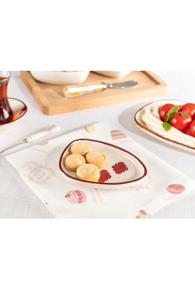 Madame Coco Vie Rouge Oiseau Sunum Tabağı 13 cm