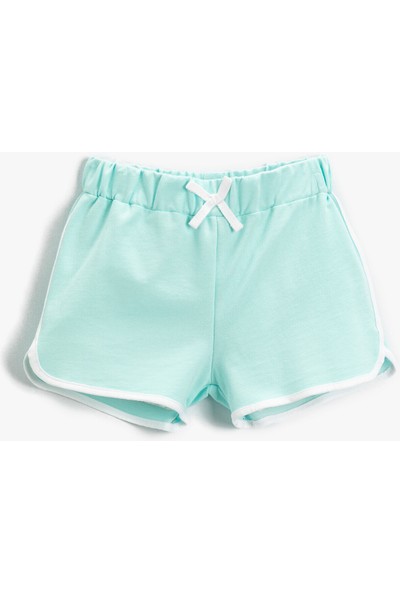 Koton Fiyonklu Şeritli Şort Pamuklu