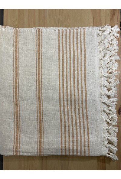 Buldan Pamuk Çift Taraflı Organik Peştemal 85x185 Cm Sarı