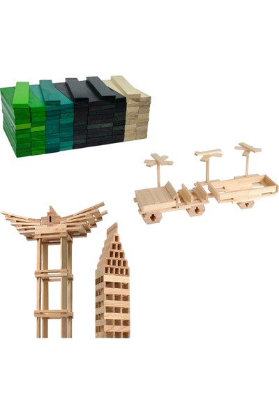 Mg Ahşap Bloklar 100 Parça Mg Ahşap Bloklar 100 Parça
