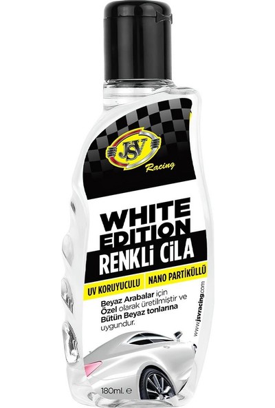 Jsv Racing White Edition Beyaz Renkli Cila 180 ml Beyaz Boyalı Araçlara Jsv Racing White Edition Beyaz Renkli Cila 180 ml Beyaz Boyalı Araçlara