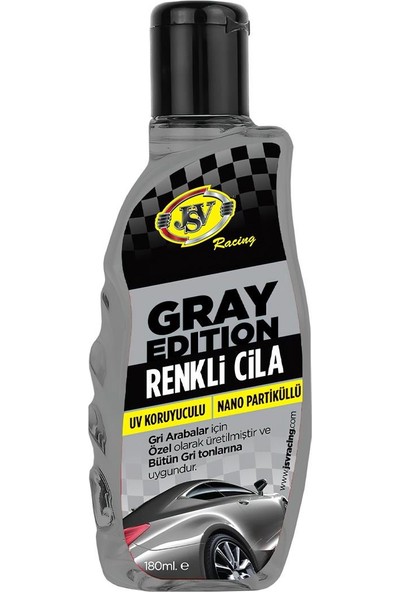 Jsv Racing Grey Edition Gri Renkli Cila 180 ml Gri Boyalı Araçlara