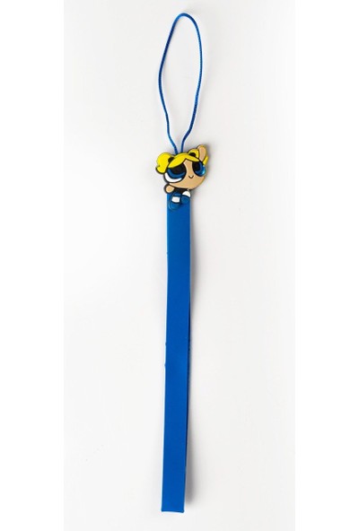 Powerpuf Girl Şekilli Silikon Telefon Ipi