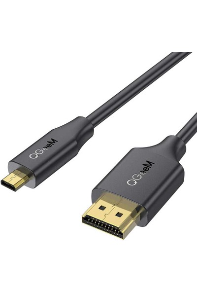 MobaxAksesuar QG-AV18 Micro HDMI To HDMI Kablo 1.83M
