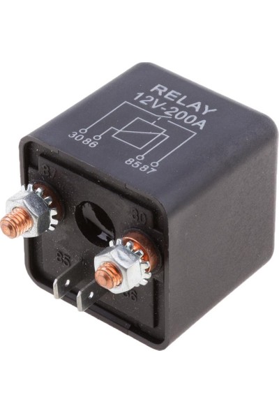 Blesiya 12 V 200A Siyah 4 Pin Röle Otomotiv Deniz Split Şarj (Yurt Dışından) Blesiya 12 V 200A Siyah 4 Pin Röle Otomotiv Deniz Split Şarj (Yurt Dışından)