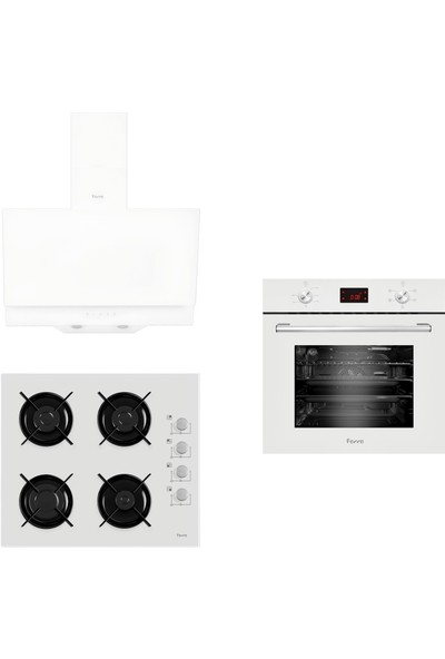 Ferre White Elegant Plus 3'lü Ankastre Set
