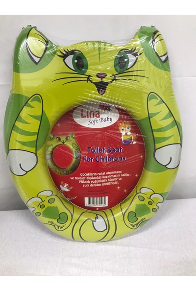 Lina Çocuk Tuvalet Klozet Kapağı Sarı Kedi