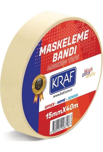 Kraf Maskeleme Bandı 15MMX40M Kraf Maskeleme Bandı 15MMX40M
