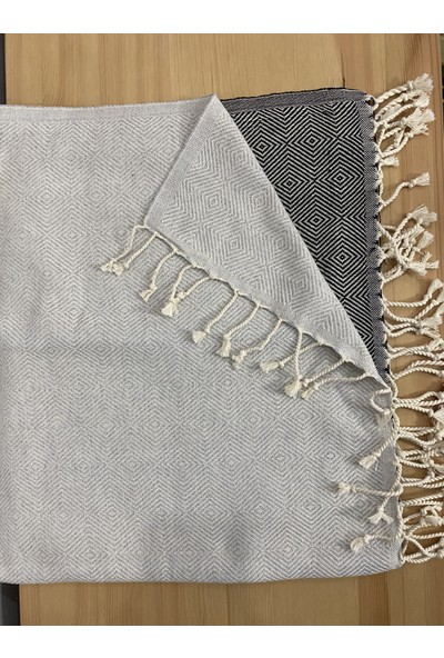 Buldan Pamuk Banyo Hamam Kara Tezgah Peştemal 95 x 170 cm Füme Siyah Buldan Pamuk Banyo Hamam Kara Tezgah Peştemal 95 x 170 cm Füme Siyah