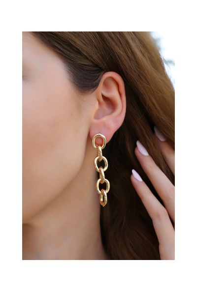 Merias Design Kadın Özel Tasarım Kararmaz Efsane Gold Küpe Merias Design Kadın Özel Tasarım Kararmaz Efsane Gold Küpe