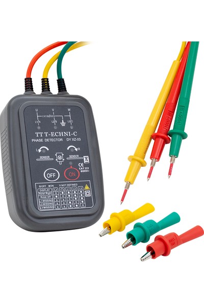 TT T-ECHNI-C Tt Technıc Xz-03 LED Gostergelı Faz Sırası Ölçer TT T-ECHNI-C Tt Technıc Xz-03 LED Gostergelı Faz Sırası Ölçer
